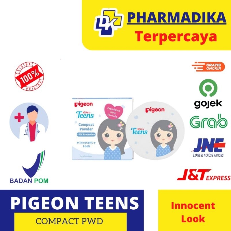 Jual PIGEON TEENS COMPACT POWDER - UV PROTECTION BIRU - PINK INNOCENT ...