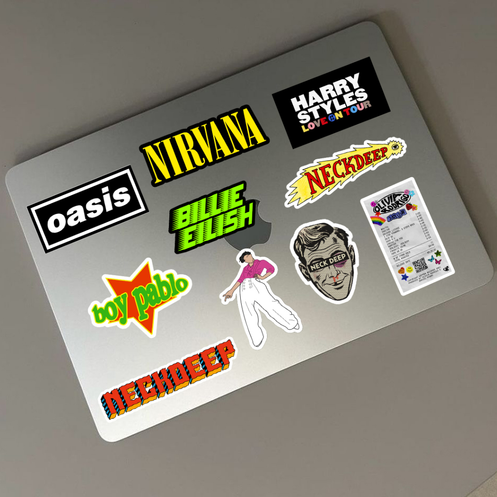 Jual Sticker Music Series 1 Stiker Satuan Band Musik Aesthetic Lucu ...