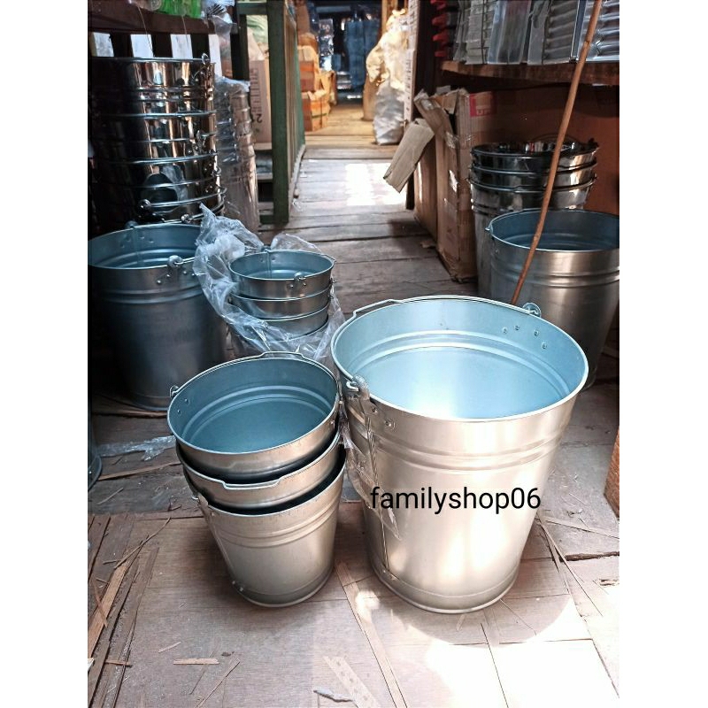 Jual Ember Galvanis Wadah Kaleng Pot Tebal 20 Liter | Shopee Indonesia