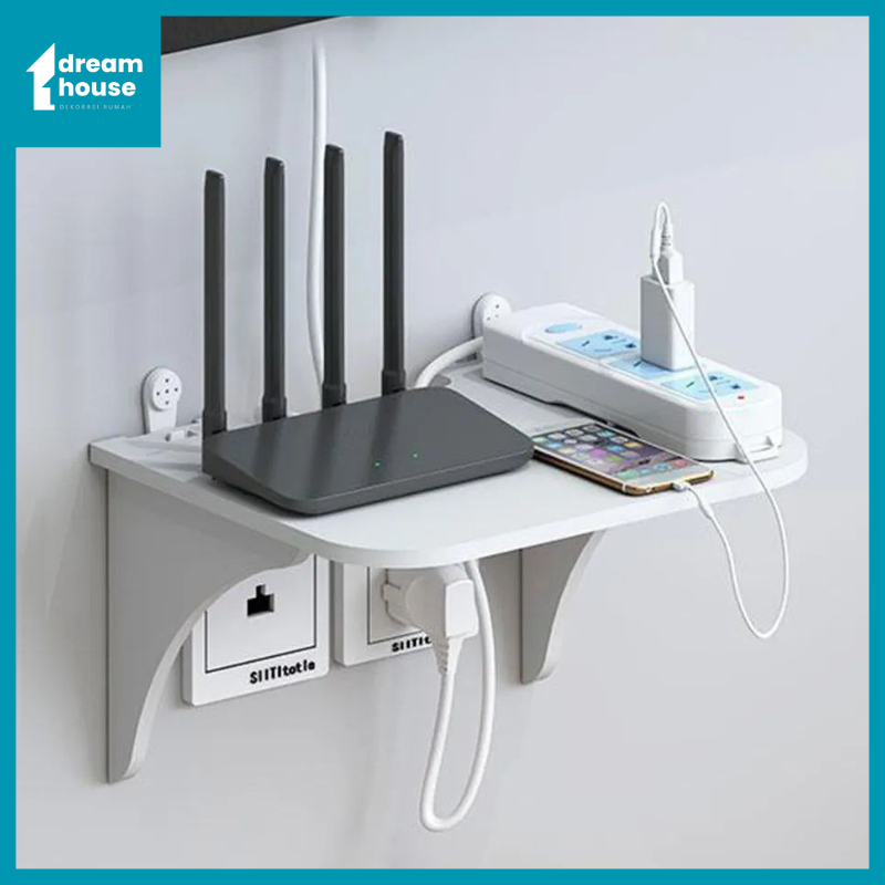 Jual Rak Dinding Gantung Tempat Router Wifi Modem Set Top Box STB ...