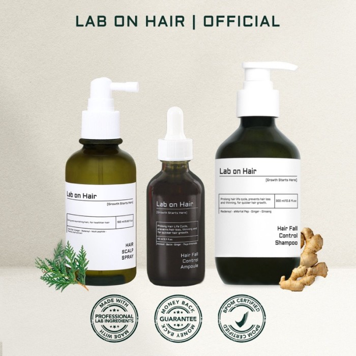 Jual LAB ON HAIR - Shampoo | Hair Tonic (Scalp Spray) | Ampoule (Hair ...