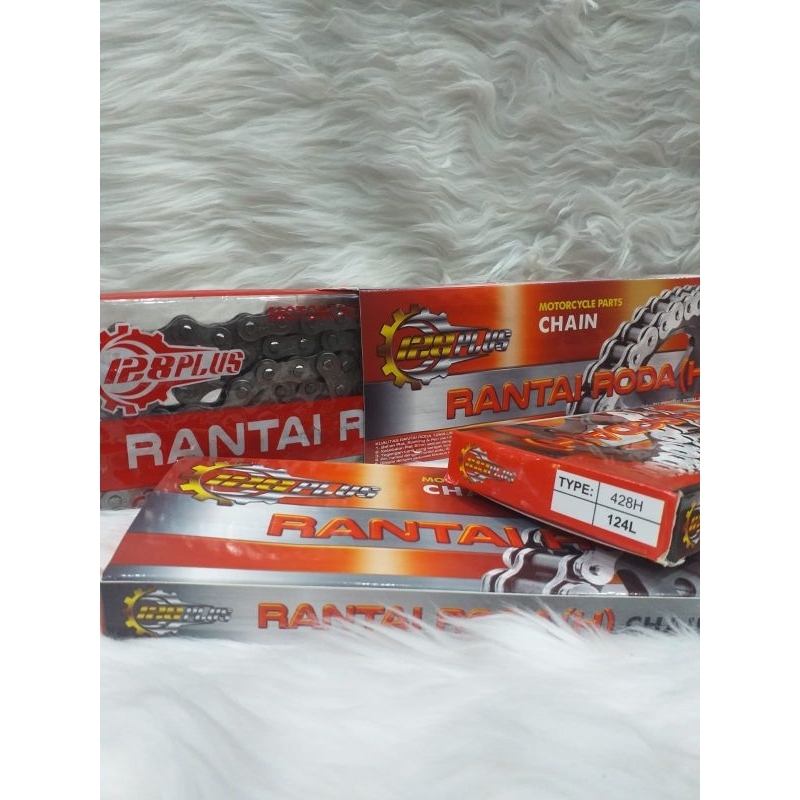 Jual RANTAI RODA 123PLUS UKURAN 428H(TEBAL) | Shopee Indonesia