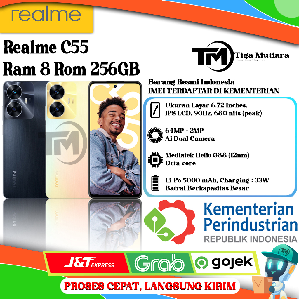 Jual Realme C55 Ram 6/128GB | Ram 8/256GB | Shopee Indonesia
