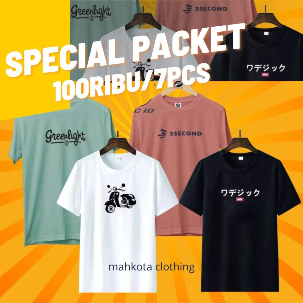 Jual KAOS DISTRO PAKET HEMAT KAOS PRIA KEREN 100RB DAPAT 7PCS+BONUS ... Jual KAOS DISTRO PAKET HEMAT KAOS PRIA KEREN 100RB DAPAT 7PCS+BONUS ...