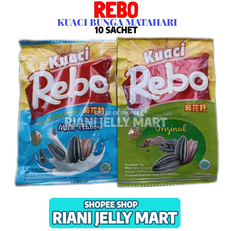 Jual Kuaci Rebo 10 Sachet (13 Gram) | Shopee Indonesia