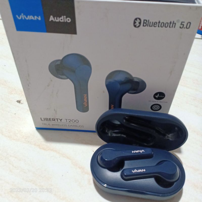 Jual EARPHONE BLUETHOT VIVAN LIBERTY T200 ORIGINAL | Shopee Indonesia