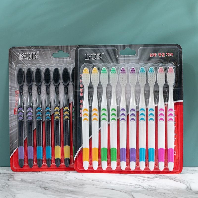 Jual 10 IN 1 - SIKAT GIGI DEWASA 1 SET ISI 10 PCS / TOOTBRUSH DOUBLE ...