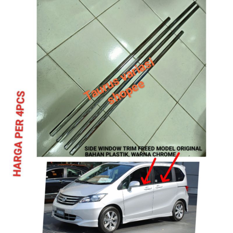 Jual List Lis Kaca Samping Window Liner Mobil HONDA FREED Model ...