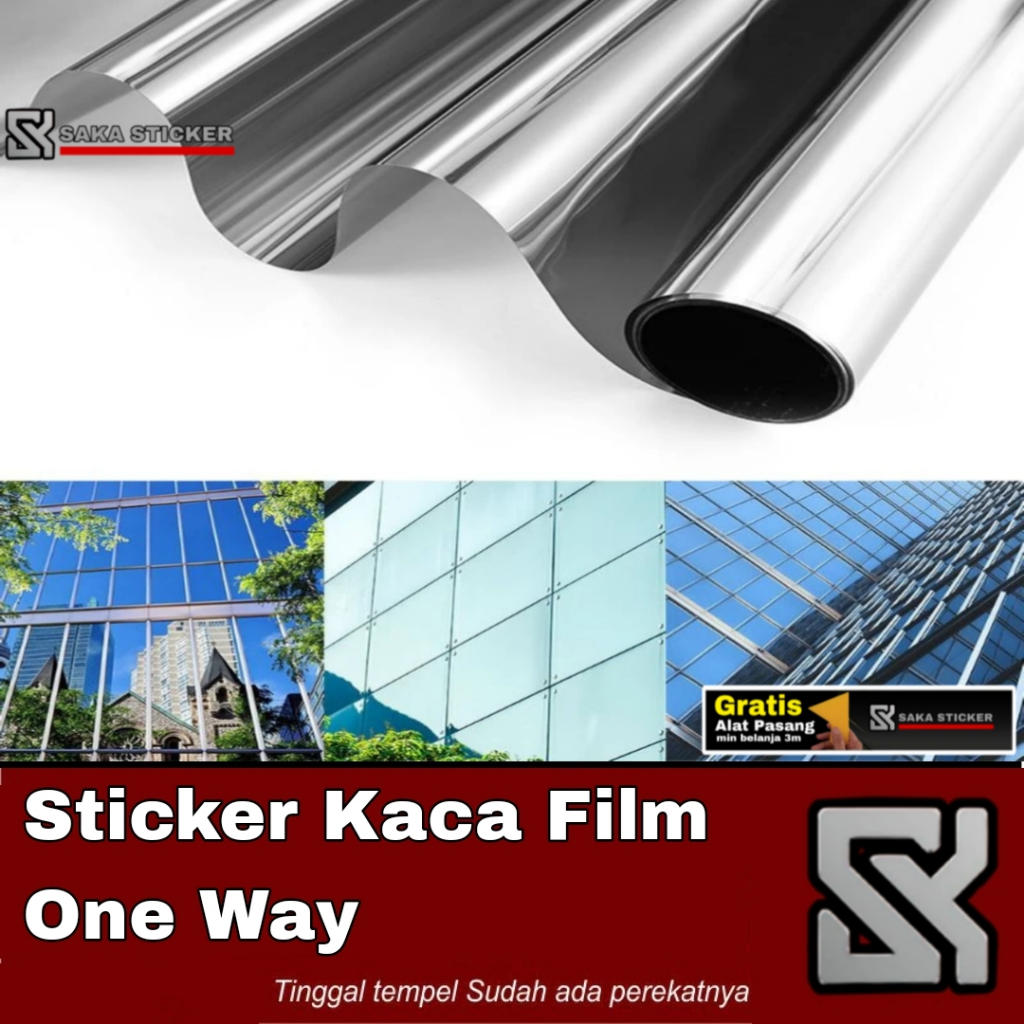 Jual Stiker Kaca Film One Way | Kaca Film Satu Arah | Shopee Indonesia