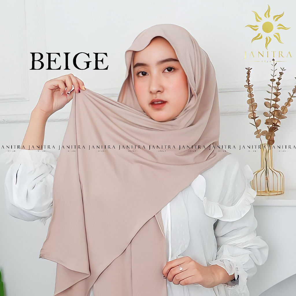 Jual Pashmina Instan Inner Leher Jersey Oval Dalaman Ninja | Shopee ...