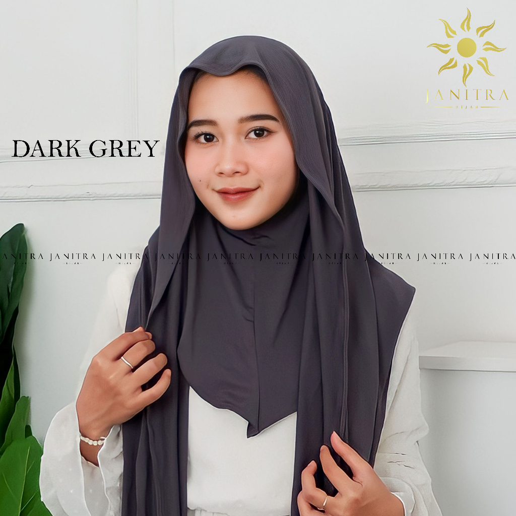 Jual Pashmina Instan Inner Leher Jersey Oval Dalaman Ninja | Shopee Indonesia