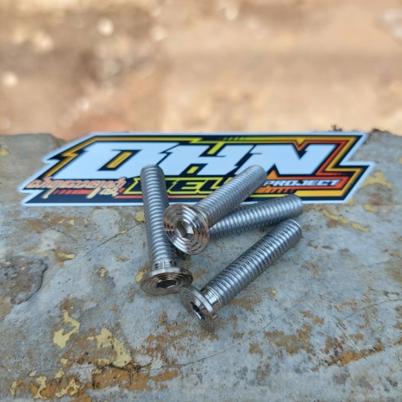 Jual baut m6 baut 10, baut klem master rem tiger megapro gl slim stainless panjang 25 baut ...