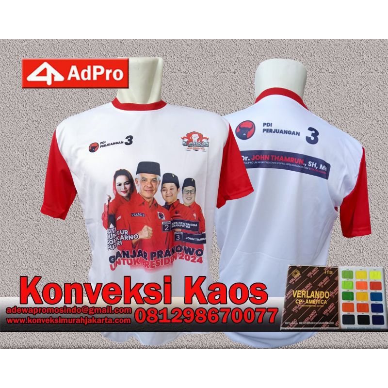 Jual KAOS PARTAI BAHAN HYGET GRAMASI 100 | Shopee Indonesia