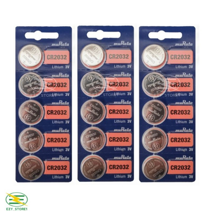 Jual Baterai Murata CR2032 Original Lithium Battery 3V Batrai motor matic | Shopee Indonesia