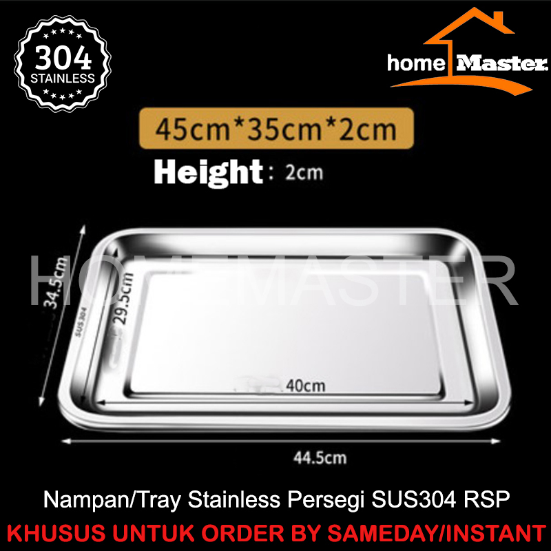 Jual [GO] HomeMaster Nampan/Tray/Baki Stainless/Besi Baja Tahan Karat ...