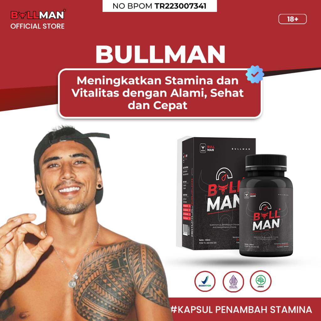 Jual PROMO BULLMAN - Suplemen Herbal Penambah Stamina Pria Dewasa ...