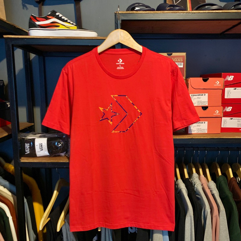 Jual CONV*RSE STAR CHEV - TEXT SCRIPT TEE ORIGINAL ( RESMI PT MAP ...