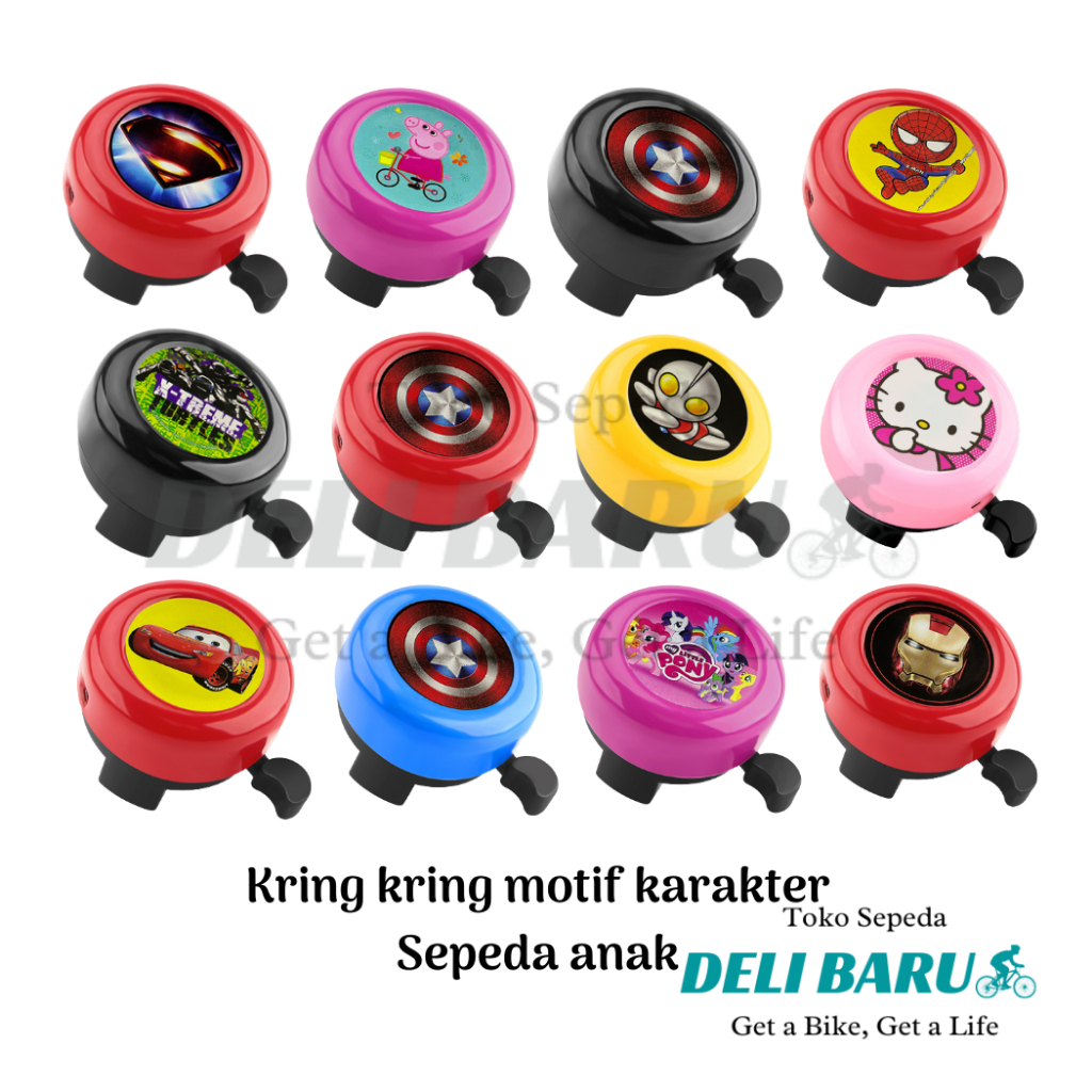 Jual Bel kring kring motif karakter klakson nyaring aksesoris bunyi ...