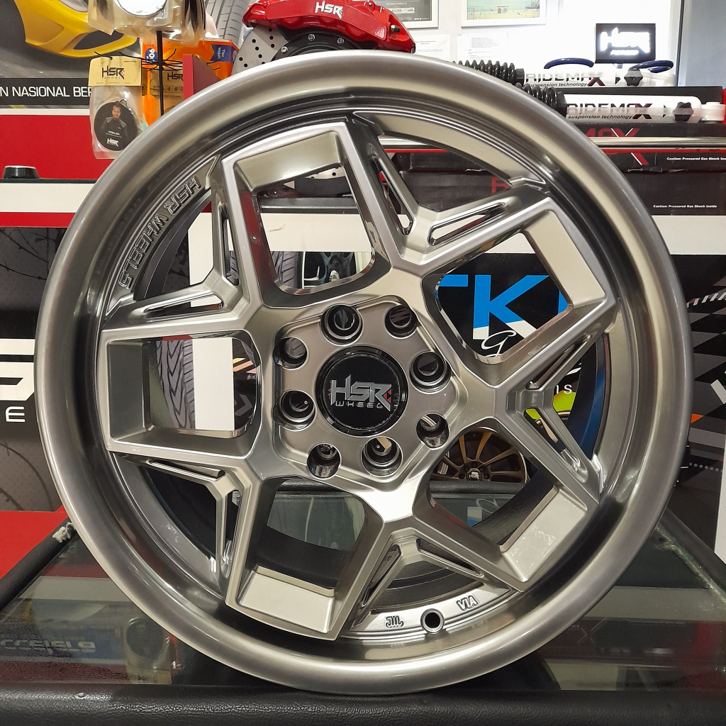 Jual velg racing mobil murah padang HSR WASILE R15 SALE buat agya ignis jazz yaris brio kijang ...