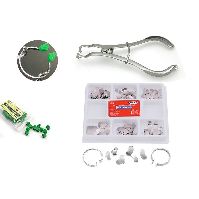 Jual Dental matrix matriks sectional kontur contoured metal Matrix no ...