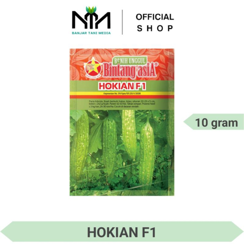 Jual BANJAR TANI - Benih Paria Hokian F1 - Bintang Asia | Shopee Indonesia