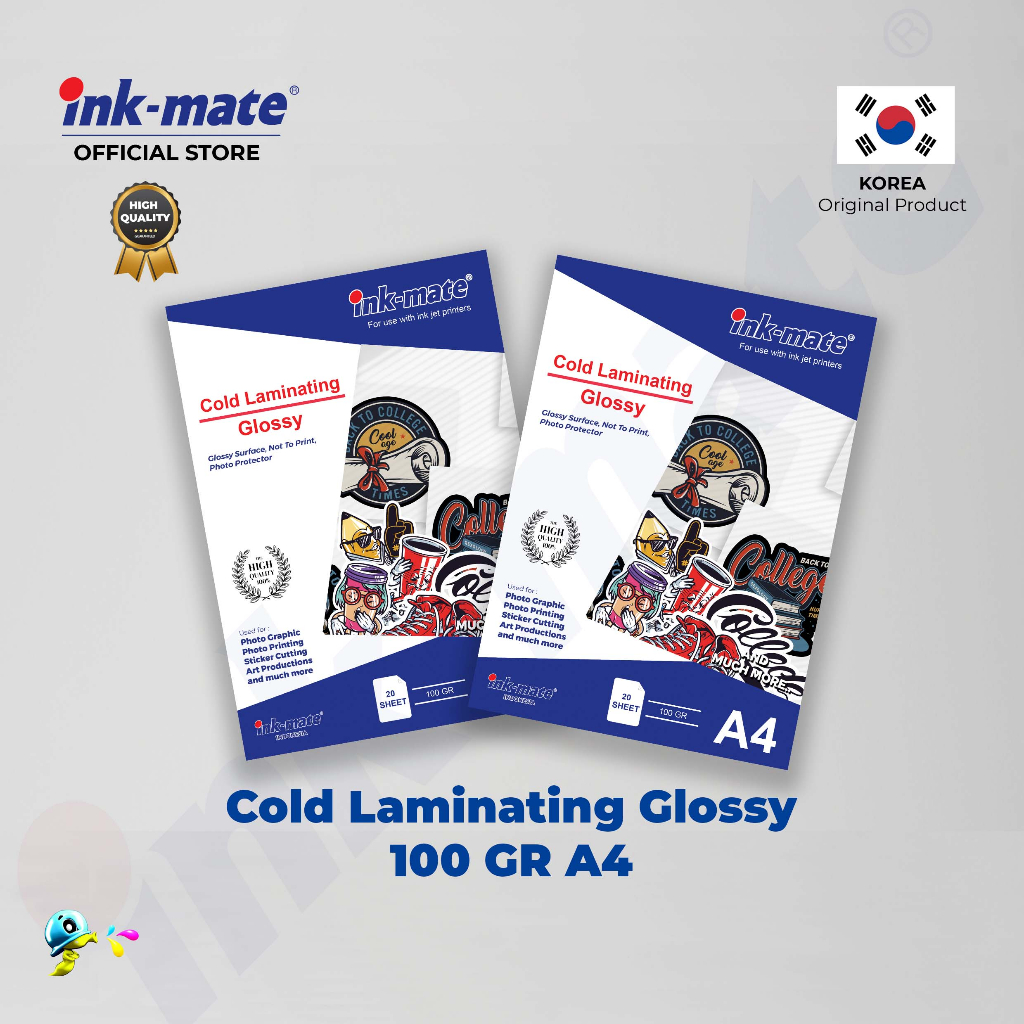 Jual STICKER COLD LAMINATING FILM MATTE / GLOSSY 100GSM A4 | Shopee ...
