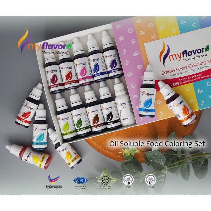 Jual My Flavor Oil Soluble Food Color - Pewarna Makanan Oil Based Food ...