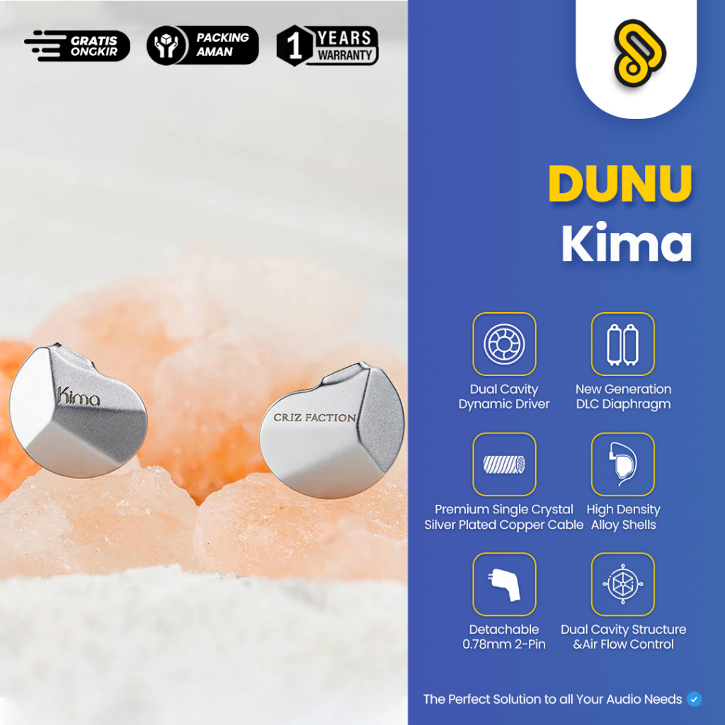 Jual DUNU KIMA 10mm DLC Dual-chambered Dynamic Driver 2pin In-ear IEM | Shopee Indonesia