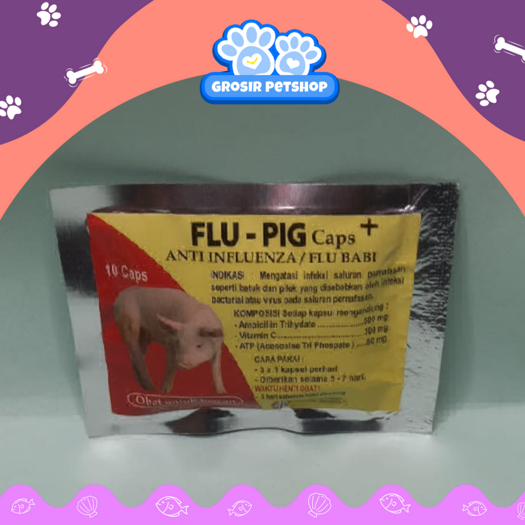 Jual FLU PIG 10 KAPSUL - MENGOBATI BATUK PILEK PADA BABI - MENGATASI ...