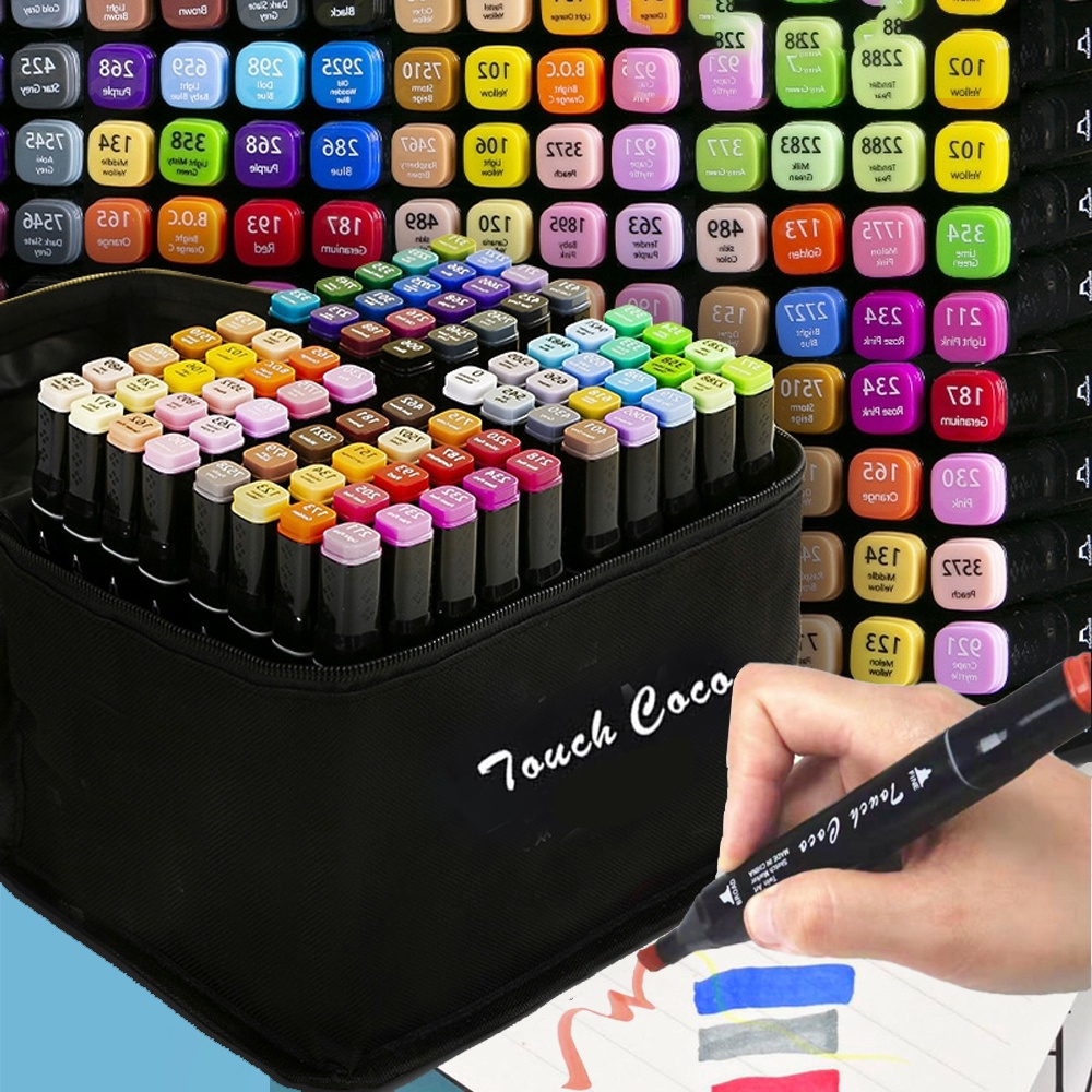 Jual COD Touch 12/36/60/80/120 Warna Sketsa Spidol Umum General Marker ...