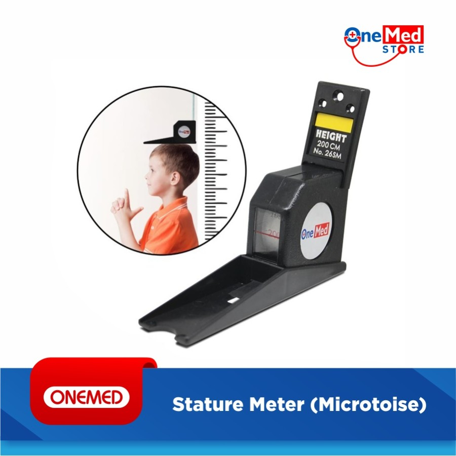 Jual Stature Meter Alat Pengukur Tinggi Badan OneMed 2 meter OMLGS ...