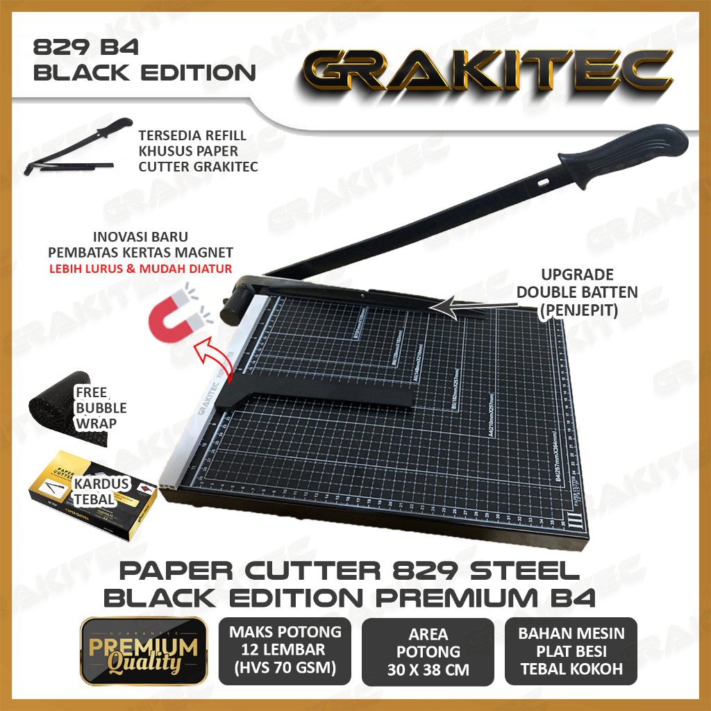 Jual Paper Cutter B4 F4 Premium Alat Potong Kertas Mesin Potong