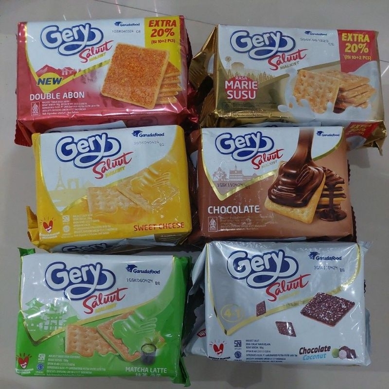 Jual GERY MALKIST PACK 90/100GR BERBAGAI RASA | Shopee Indonesia