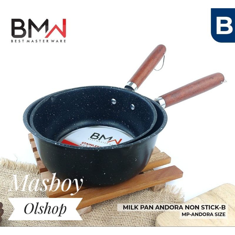 Jual Panci Susu Hitam Stainless Steel Milk Pot 20 Cm / Panci Rebus ...