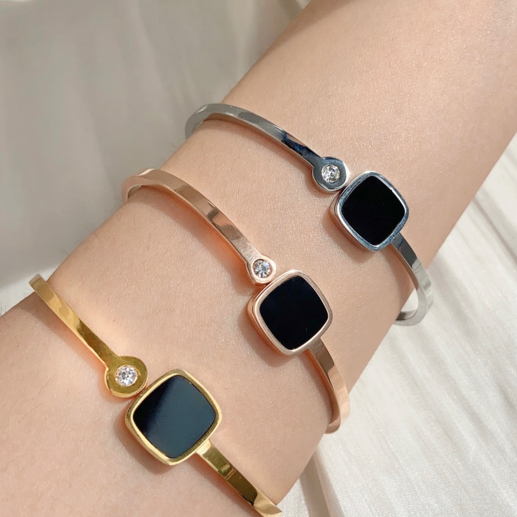 Jual Gelang titanium bangkok motif kotak anti karat anti luntur ...
