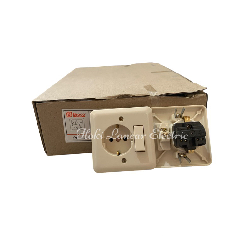 Jual (BROCO 525161) IB Engkel Stop Kontak Arde New Gee Broco / Socket ...