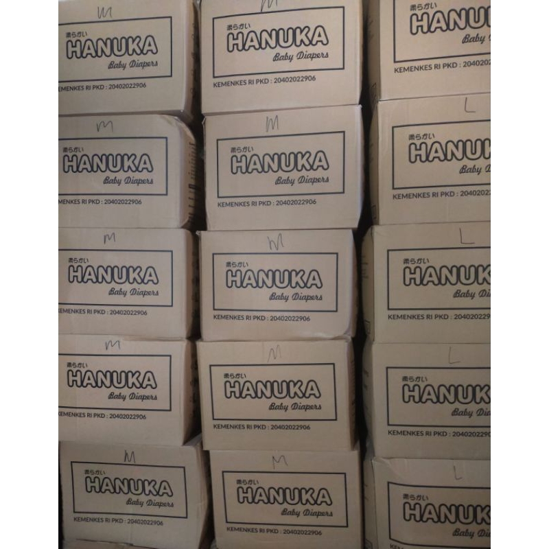 Jual GROSIR POPOK HANUKA 1KARTON ISI 300pcs SIZE S M L XL | Shopee ...