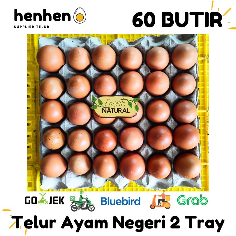 Jual TELUR AYAM NEGERI CURAH 60 BUTIR / 2 TRAY HENMART | Shopee Indonesia