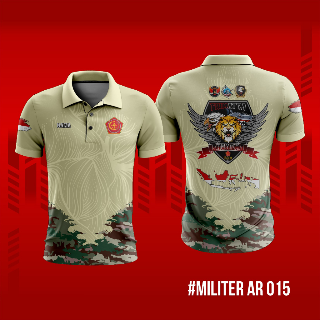 Jual Jersey Militer TRI MATRA TNI Full Printing | Jersey MIliter Custom ...