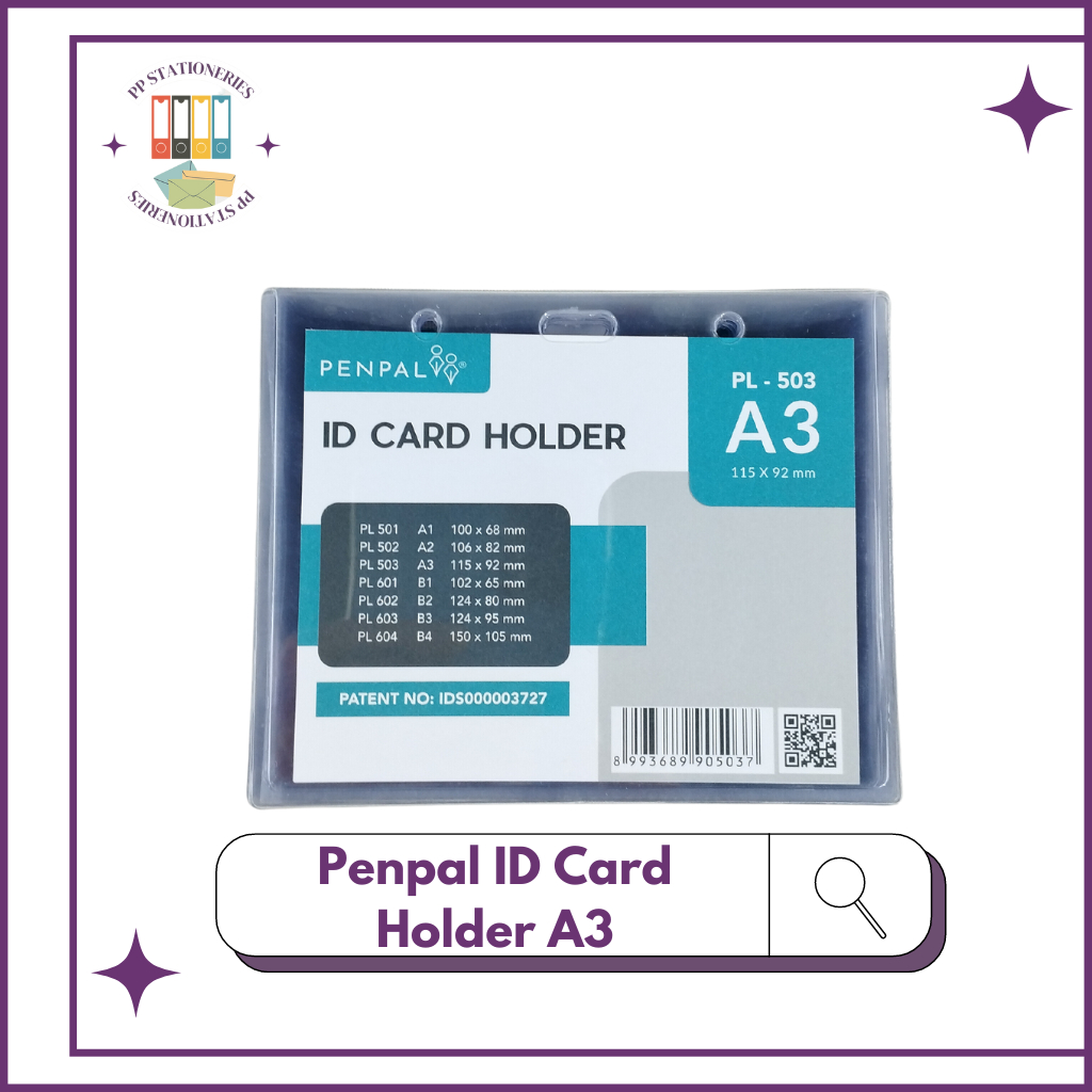 Jual Penpal ID Card Holder A3 / PL-503 [20 pcs] | Shopee Indonesia