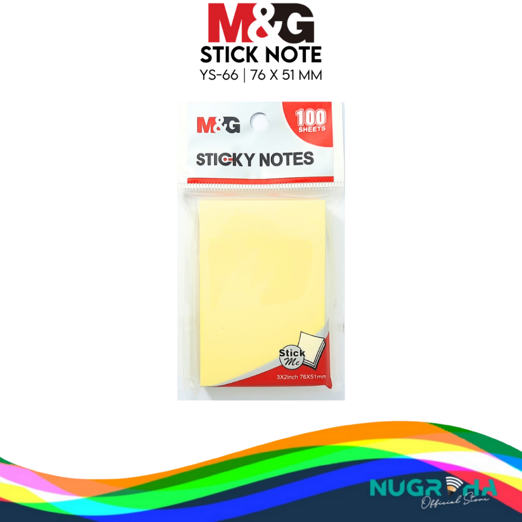 Jual MEMO STICK NOTE STICKY NOTES YELLOW KUNING M&G YS66 3X2 INCH ...