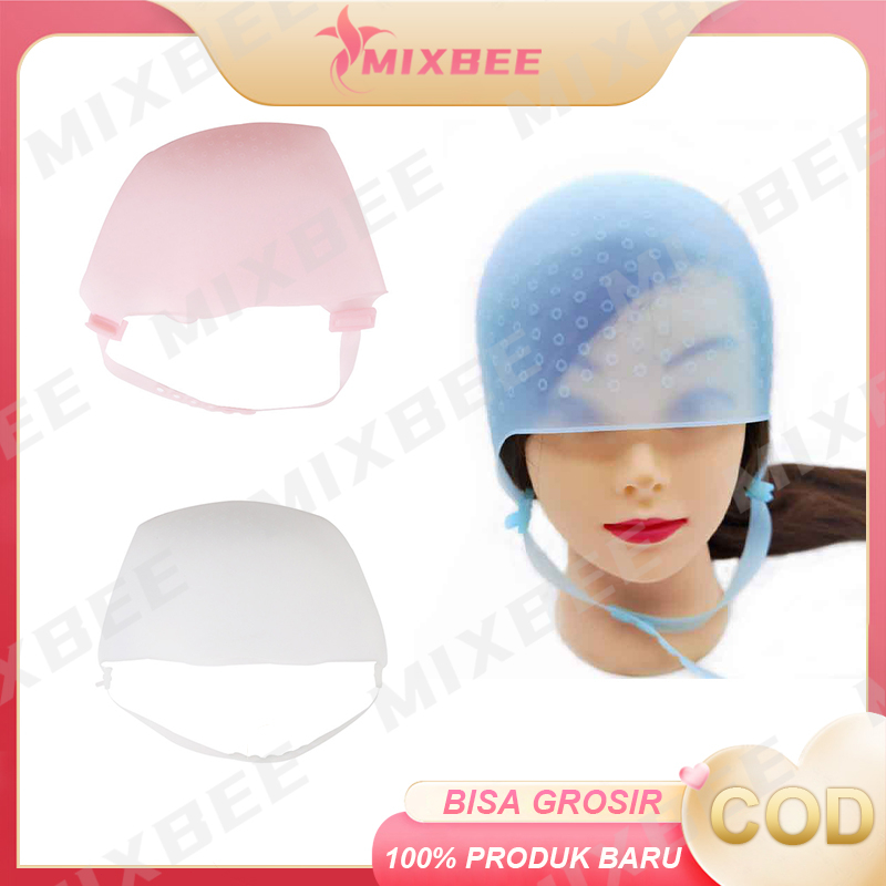Jual 1 Set Topi Highlight Bleaching Pewarnaan rambut + jarum kait ...