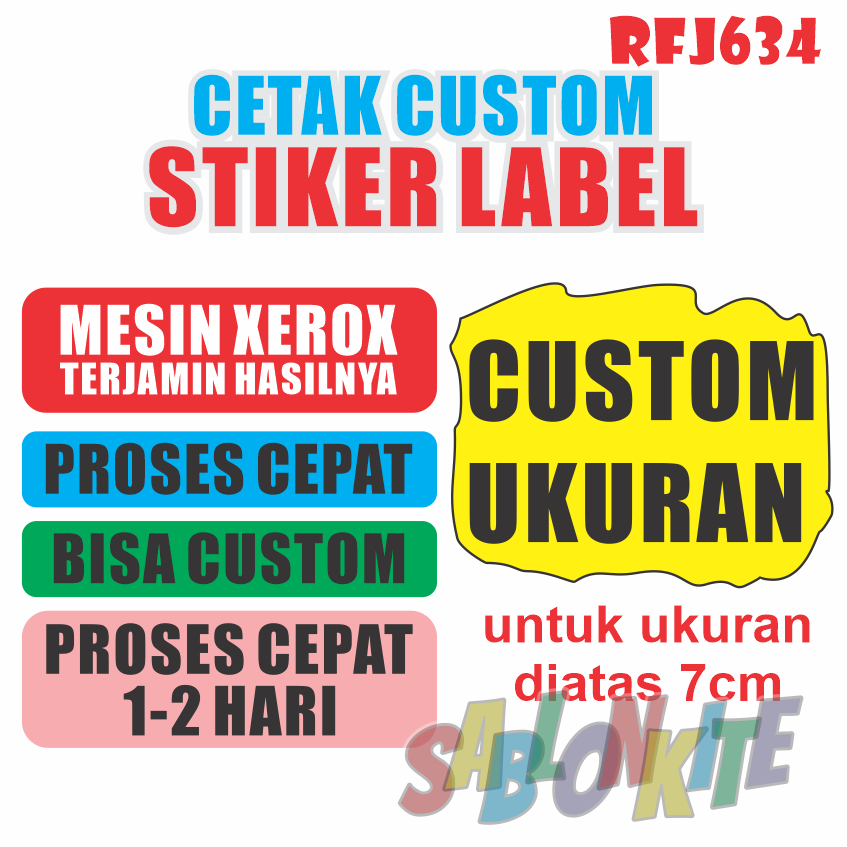 Jual STIKER / STICKER / STIKER LABEL / STICKER LABEL / LABEL / STIKER ...