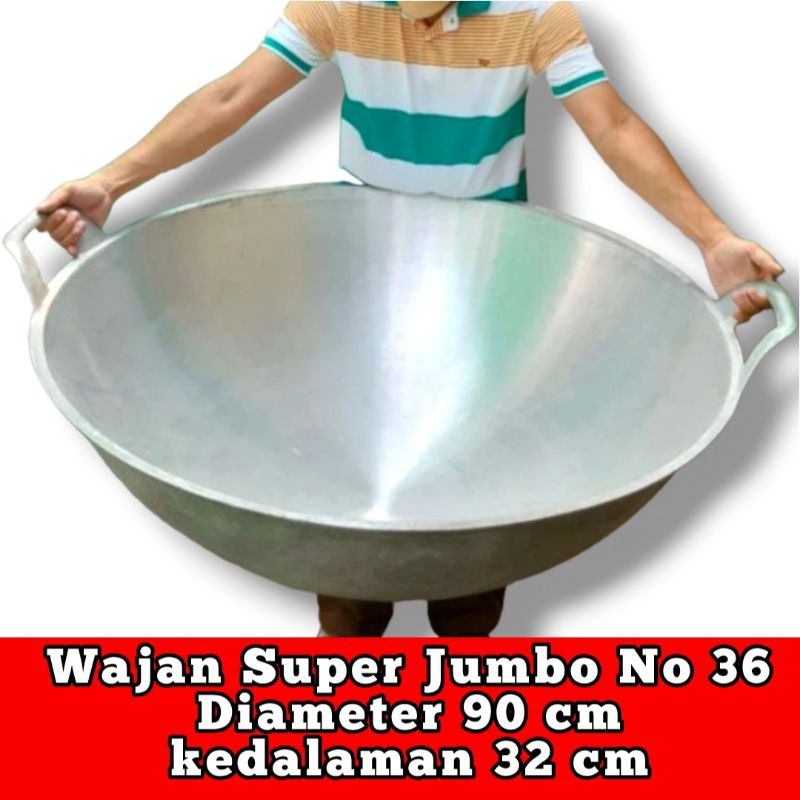 Jual Wajan Super Jumbo No 36 Diameter 90cm Kedalaman 32cm tebal -+5m ...