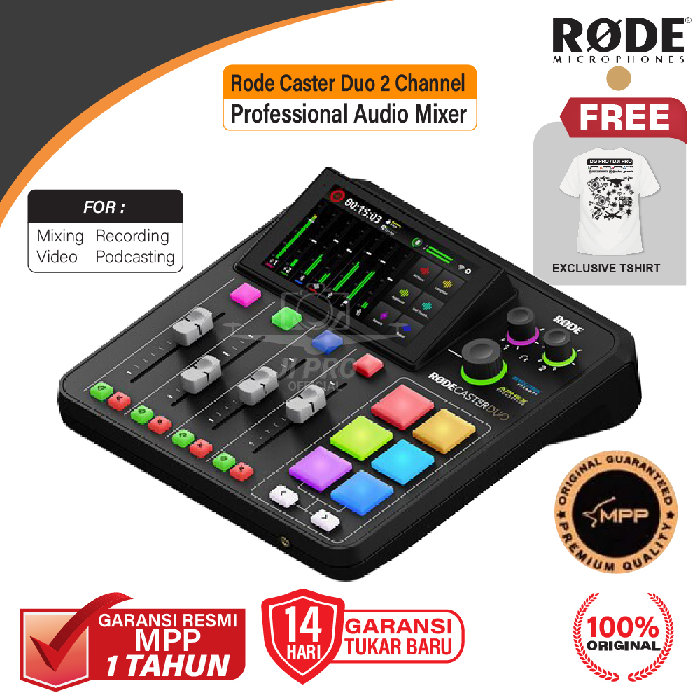 Jual RodeCaster Duo 2 Channel Professional Audio Mixer Rode Caster ...