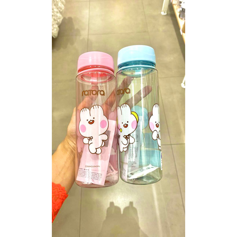 Jual MINISO PLASTIC COOL WATER BOTTLE 500ml RATORA BOTOL MINUM PINK NEW ...