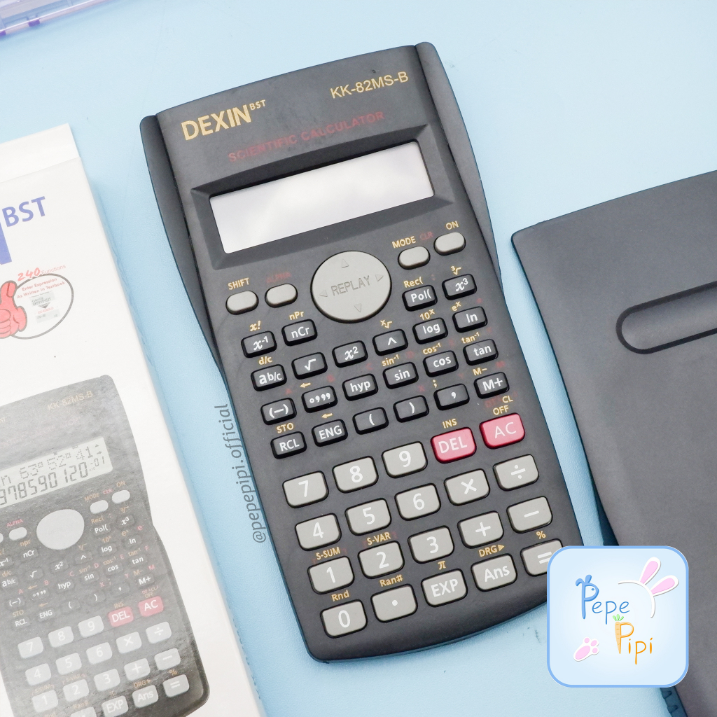 Jual Kalkulator Scientific Dexin KK-82MS-B Hitam Kalkulator Ilmiah 240 ...