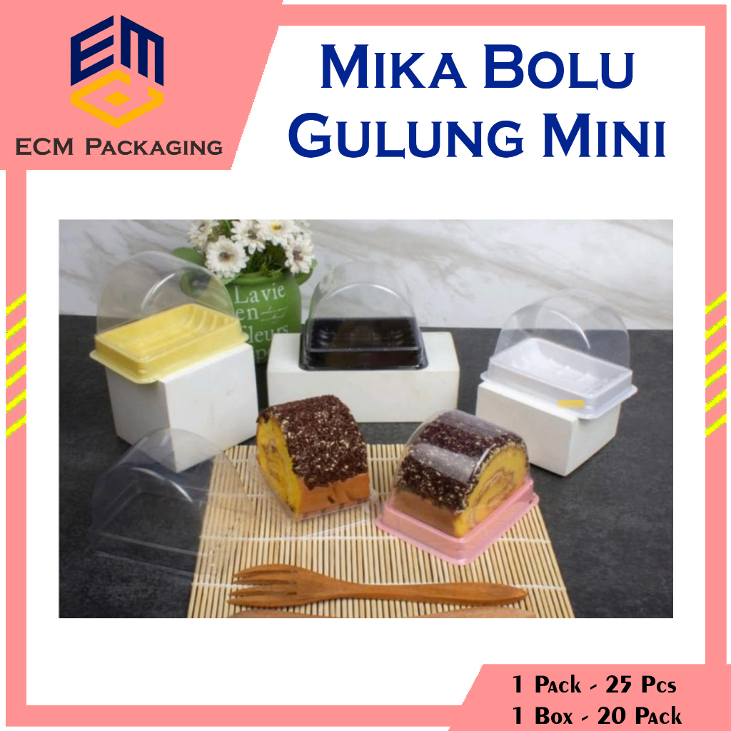 Jual MIKA BOLU GULUNG MINI / TRAY ROLL CAKE MINI 25PCS | Shopee Indonesia
