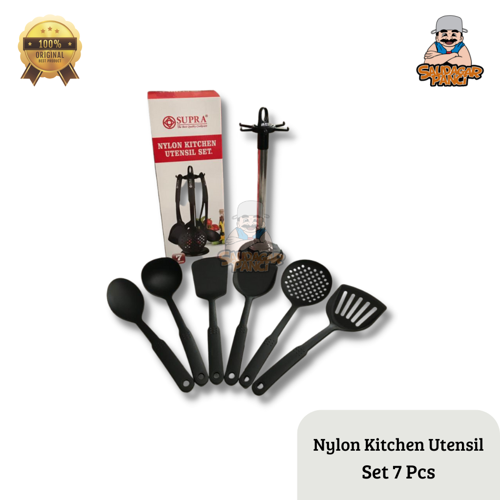 Jual Spatula Set Supra Warna - Hitam / Spatula Nylon Kitchen Utensil ...
