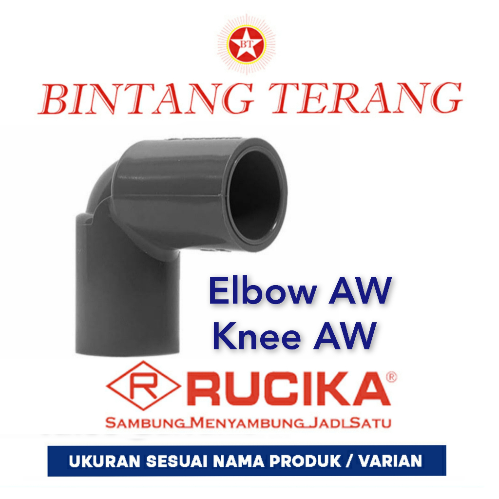 Jual Keni AW 3" Rucika / Knee AW Rucika 3" inch / Elbow AW / Knie TS ...
